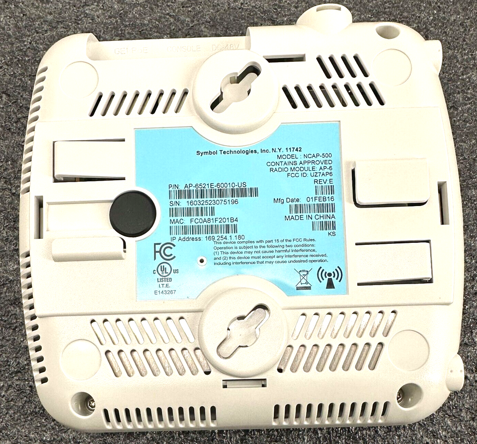 AP-6521E-60010-US Symbol AP-6521 EXPRESS 802.11N AP, Internal Antenna ...