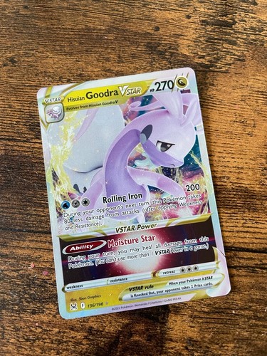 Pokémon TCG Hisuian Goodra V Star 136/196 Lost Origin Ultra Rare Near ...