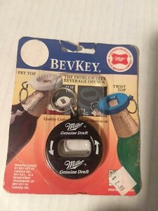 Vintage Bottle Openers BEV KEY Miller Genuine Draft Black New | eBay