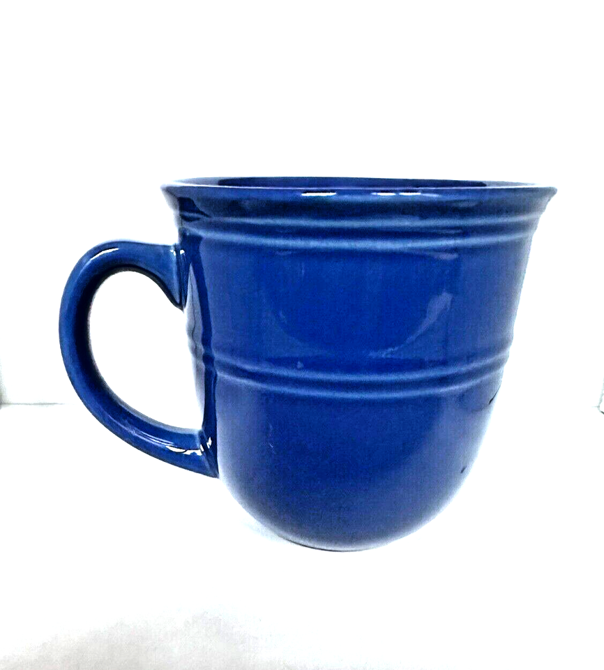 MAINSTAYS Rainforest Stadium Blue Royal Mug Cup Ceramic Embossed Ring ...