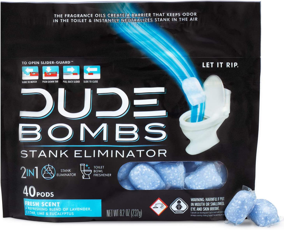 Bombs Deodorizing Toilet Freshener Fresh Scent 40 Pods Assorted Styles ...