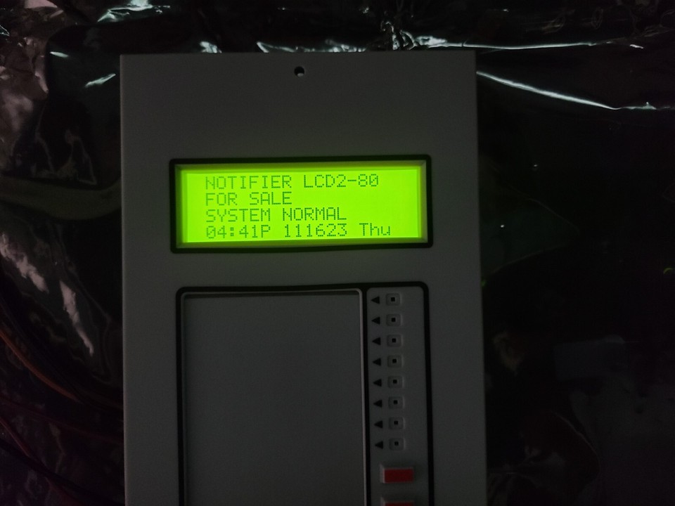NOTIFIER LCD2-80 80 CHARACTER LCD REMOTE DISPLAY/CONTROL ANNUNCIATOR ...