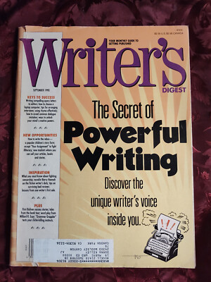 WRITERS DIGEST September 1990 Terri Brooks Barry Hannah Fern Kupfer | eBay