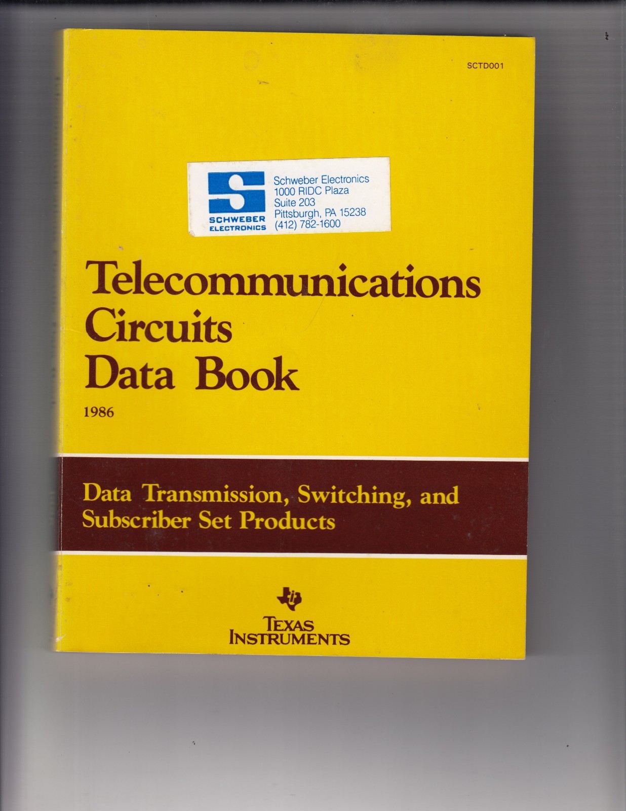 1986 Texas Instruments Telecommunications Circuits Data Book paperback ...
