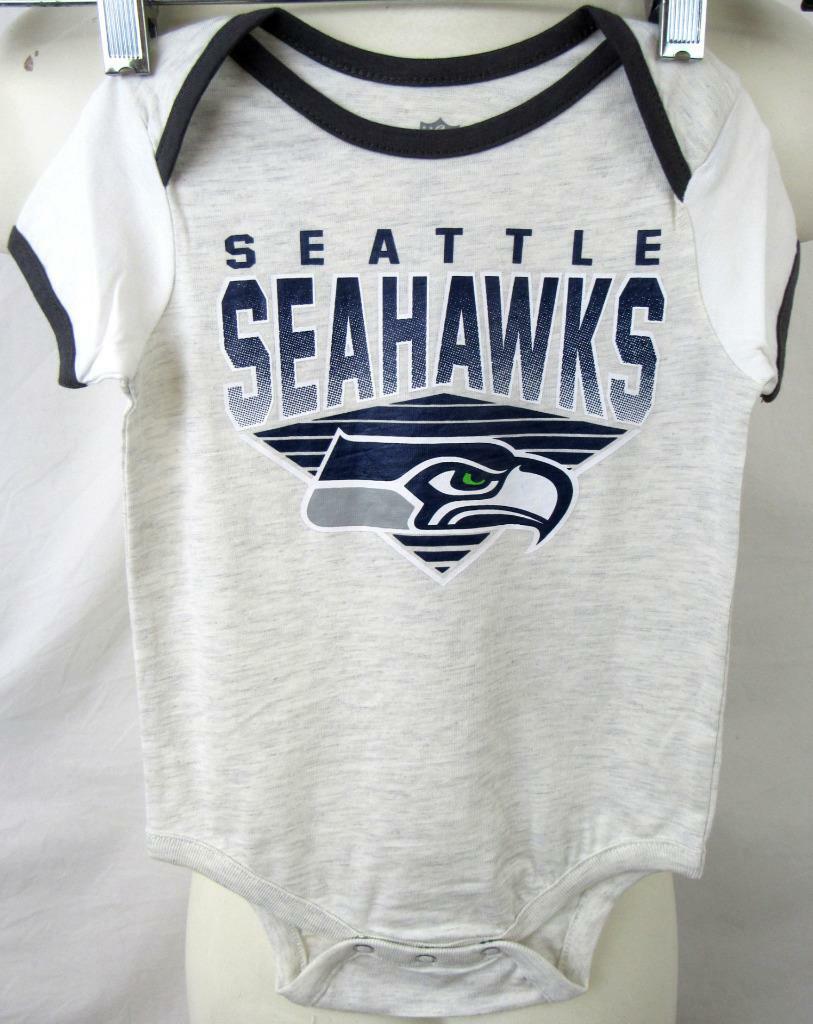 Seattle Seahawks Infant 12 mo or 18 mo Screened 2 Piece Bodysuit Set ...