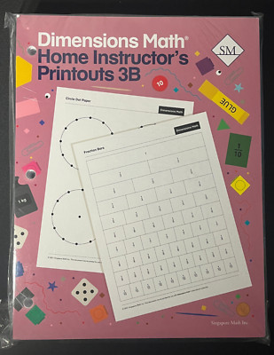 Dimensions Math Singapore Math Home Instructor's Printouts 3B unopened ...