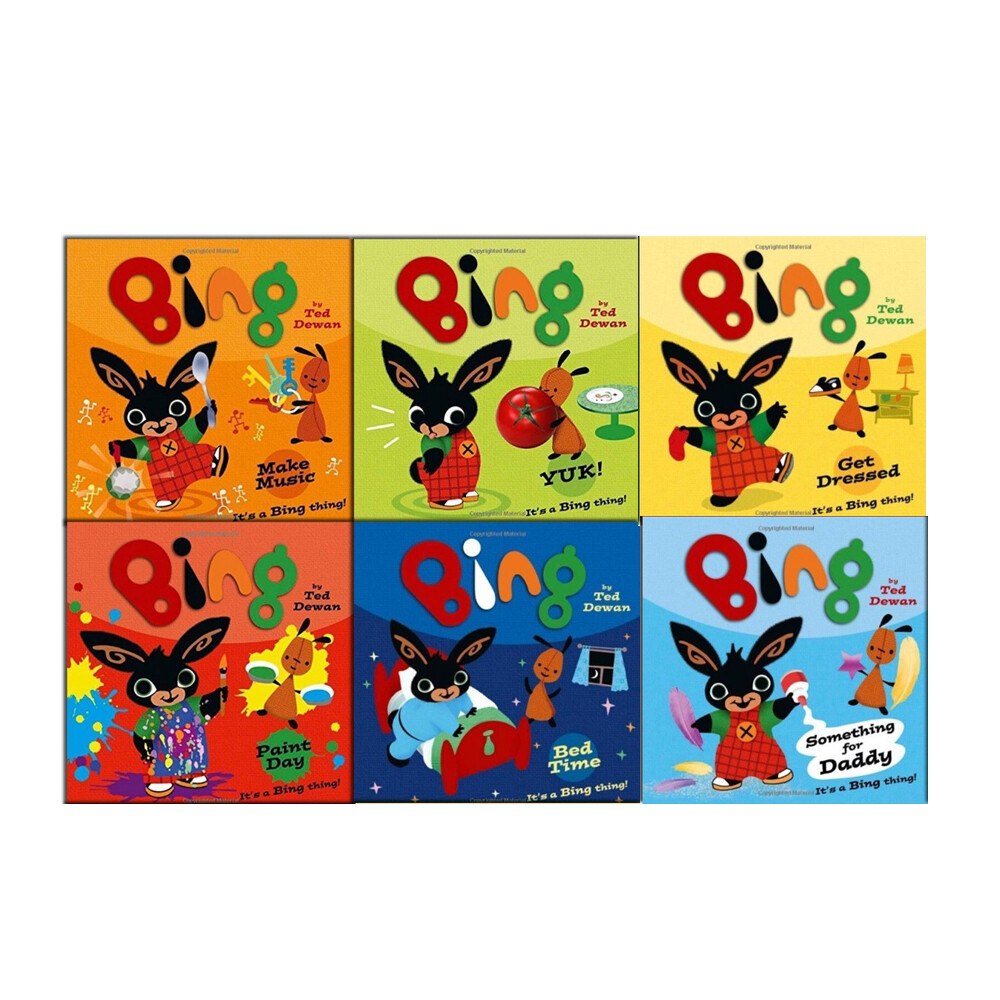Bing As seen On TV CBeebies 6 Children story Books Collection Pack Set ...
