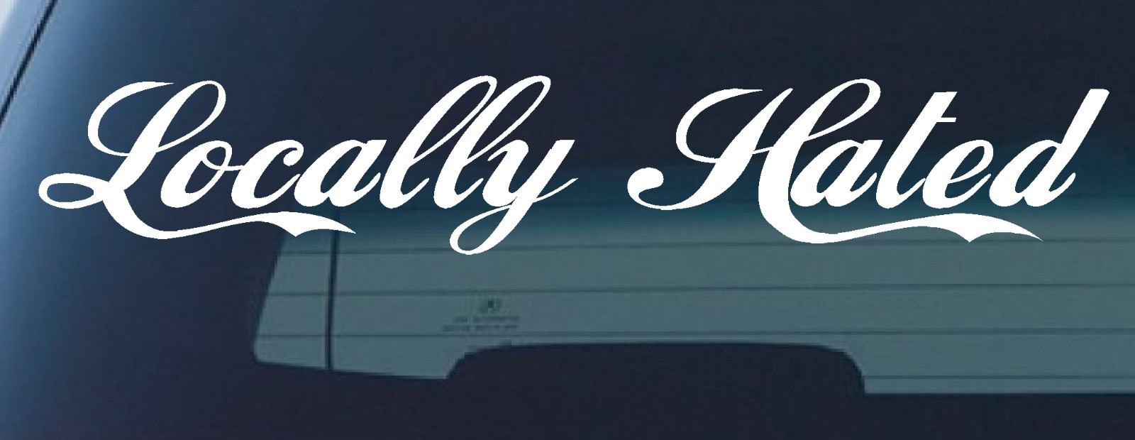 LOCALLY HATED Sticker 300mm jdm drift turbo hoon ute car window decal ...