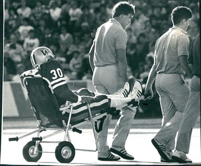 1965 Rick Fenney Husky Fullback Football Player Chair 8X10 Vintage ...