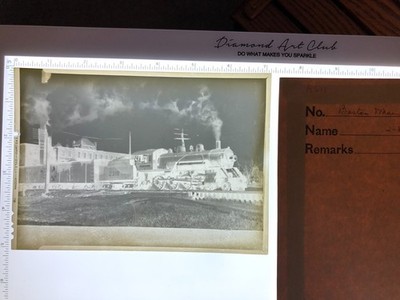 Vintage film negative Boston & Maine Railroad train loco 2318 | eBay