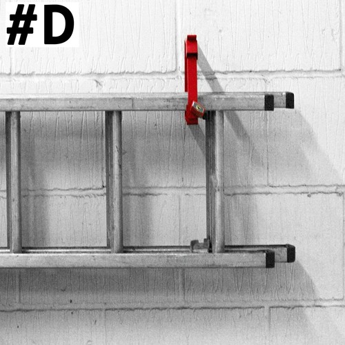 Ladder Rack Wall Brackets Lockable Heavy Duty Triple Double Padlock ...