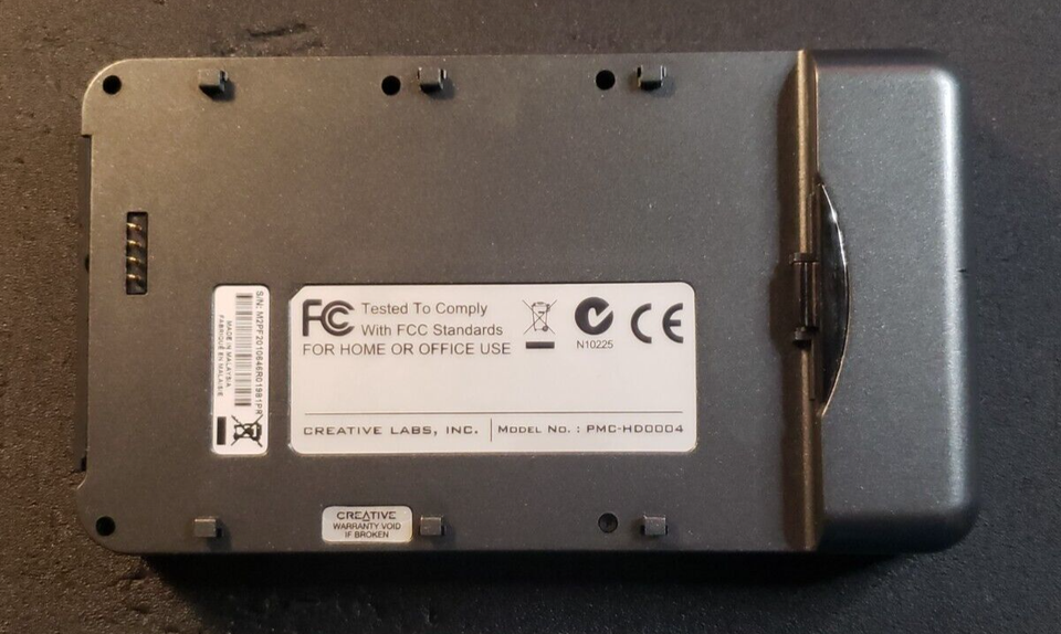 Creative ZEN Vision W Video/FM/MP3/CF Digital Media Player PMC-HD0004 ...