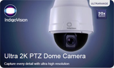 IndigoVision Ultra 2K Environmental Pendant PTZ outdoor camera, 30x ...