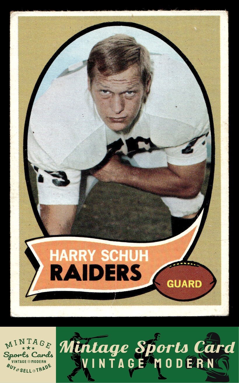 1970 Topps - Harry Schuh - #224 Oakland Raiders | eBay