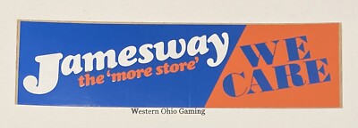 Jamesway Department Store "The More Store" We Care Bumper Sticker NEW ...