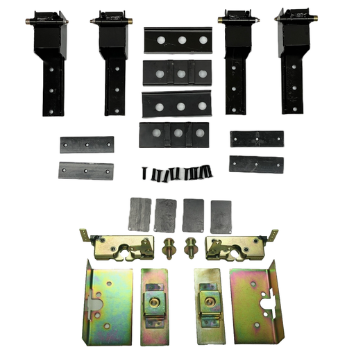 Complete Street Rod Suicide Hidden Door Hinge Kit w Large Latches For 2 ...