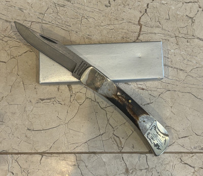 1985 Parker Edwards Damascus Lockback Knife – ABC 1 of 5000 #249 With ...