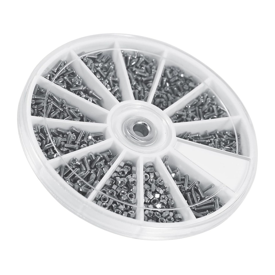 Small Screws Assortment Kit 18 Kinds M1.2 / M1.4 / M2.0 Tiny Micro ...