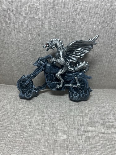 Design Toscano Biker Dragon on Skeleton Chopper Statue | eBay