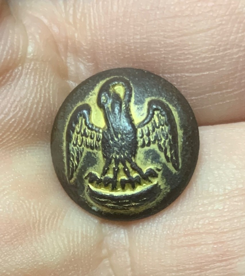 Louisiana Militia Civil War Cuff Button | eBay