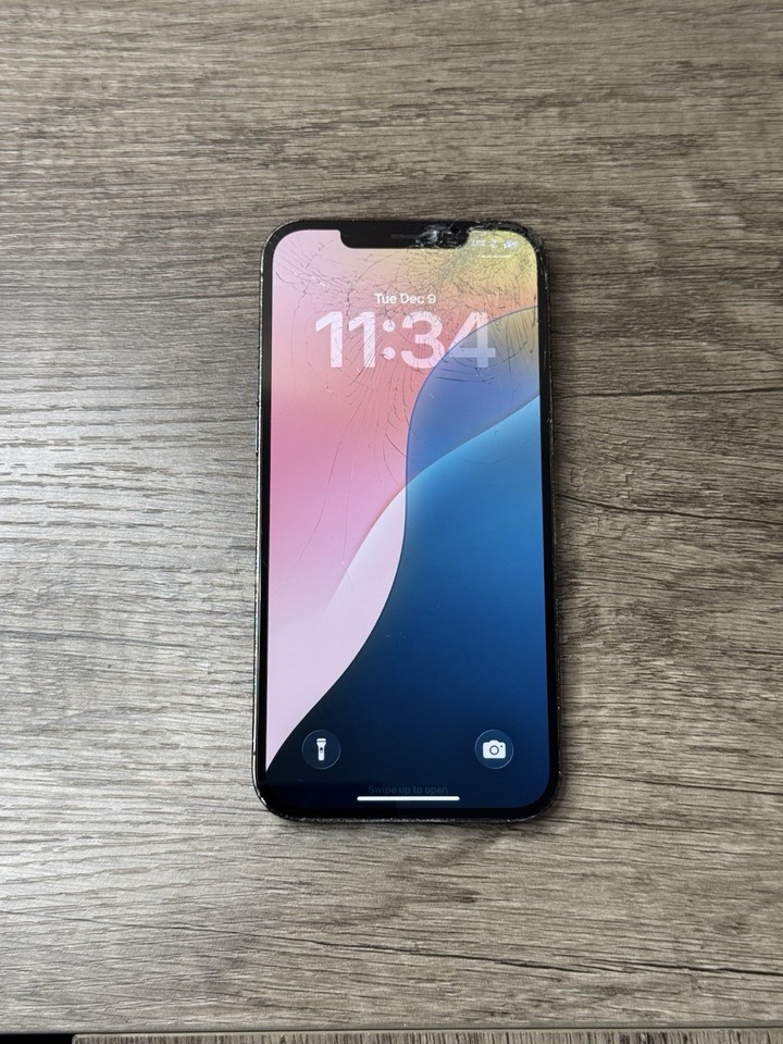 Apple iPhone 12 Pro Max - 128GB - Pacific Blue (Unlocked) Face ID issue ...