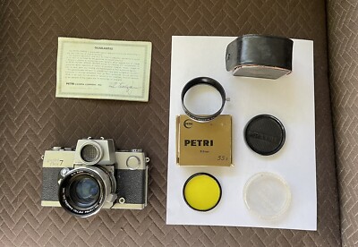 Petri Flex 7 Petriflex 35mm Film 55mm Lense Camera Body And Accessories. | eBay