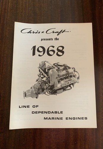 NOS 1968 Chris Craft Line of Dependable Marine Engines Brochure ...
