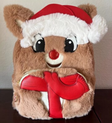 Sea World Loungefly Rudolph The Red-Nosed Reindeer Backpack Busch ...