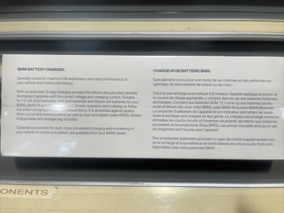 BMW 12V Battery Charger Original BMW Accessories | 61432408594 ...