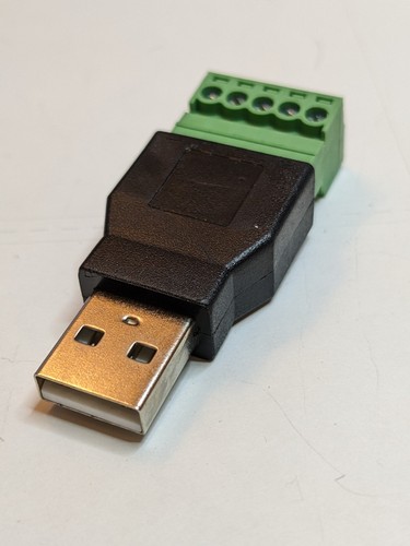USB Male Breakout Board, Terminal Block Type A Connector Ship free from ...