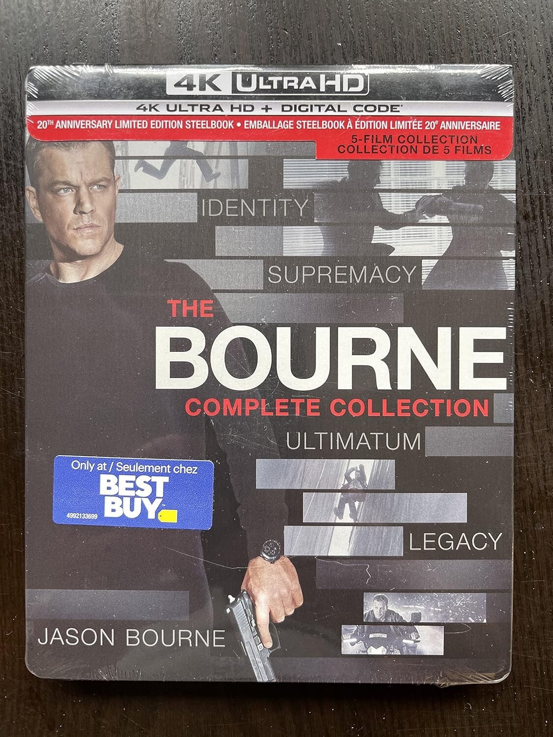 The Bourne Complete Collection Steelbook 4K Ultra HD Blu-ray Digital ...