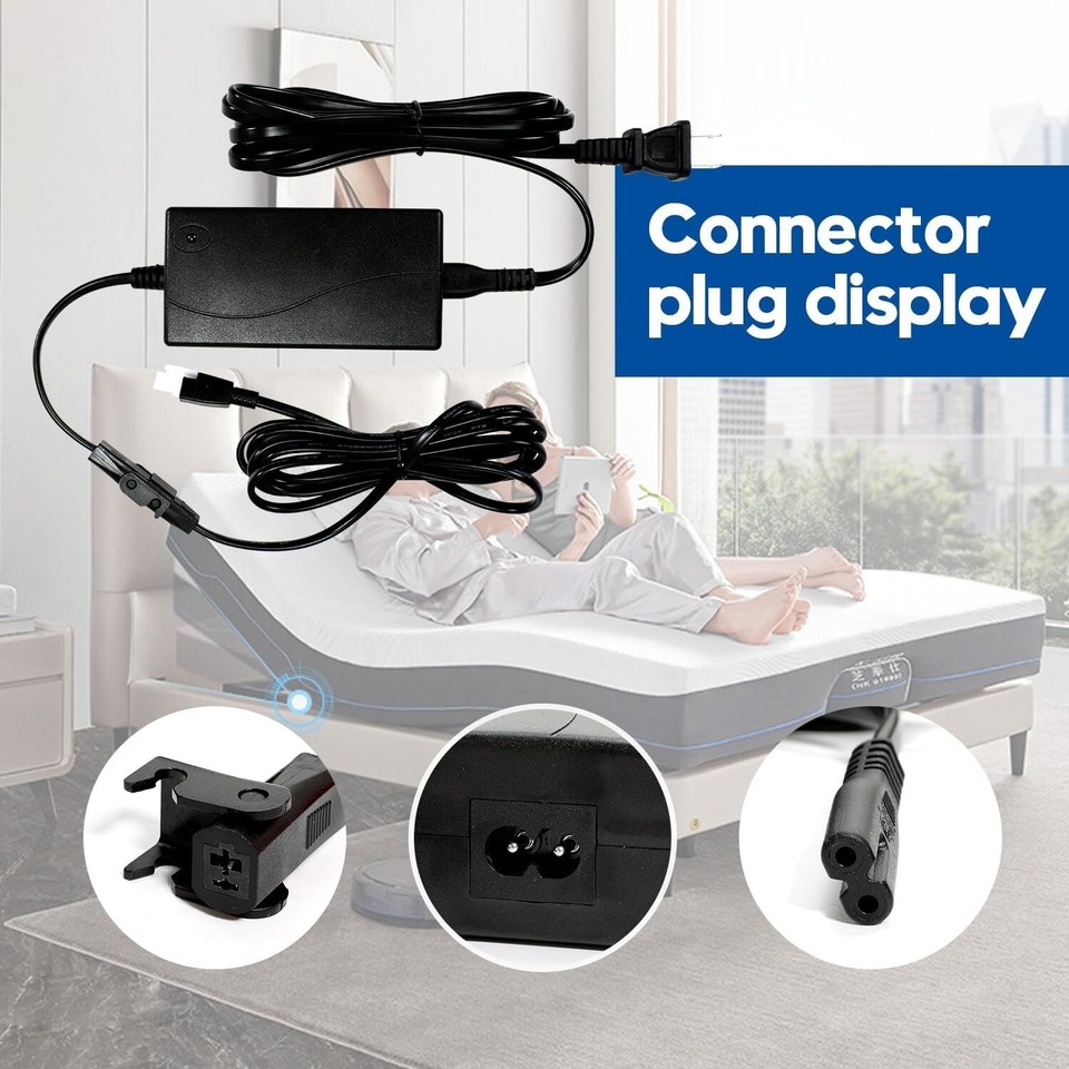 Serta Adjustable Bed Base 3 Piece Switching Power Supply Adapter Kit ...