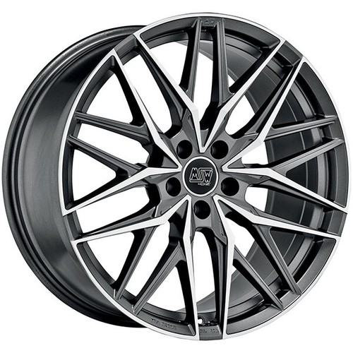 ALLOY WHEEL MSW MSW 50 9.5X21 5X120 MATT GUN METAL FULL POLISHED (MGMFP ...