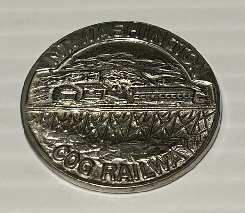 OLD PEPPERSASS MT. WASHINGTON COG RAILWAY MEDAL FOB COIN New Hampshire ...