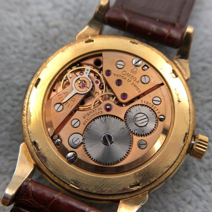 Rare omega triple calendar 2486-2 hand-rolled 214159 analog watch men ...