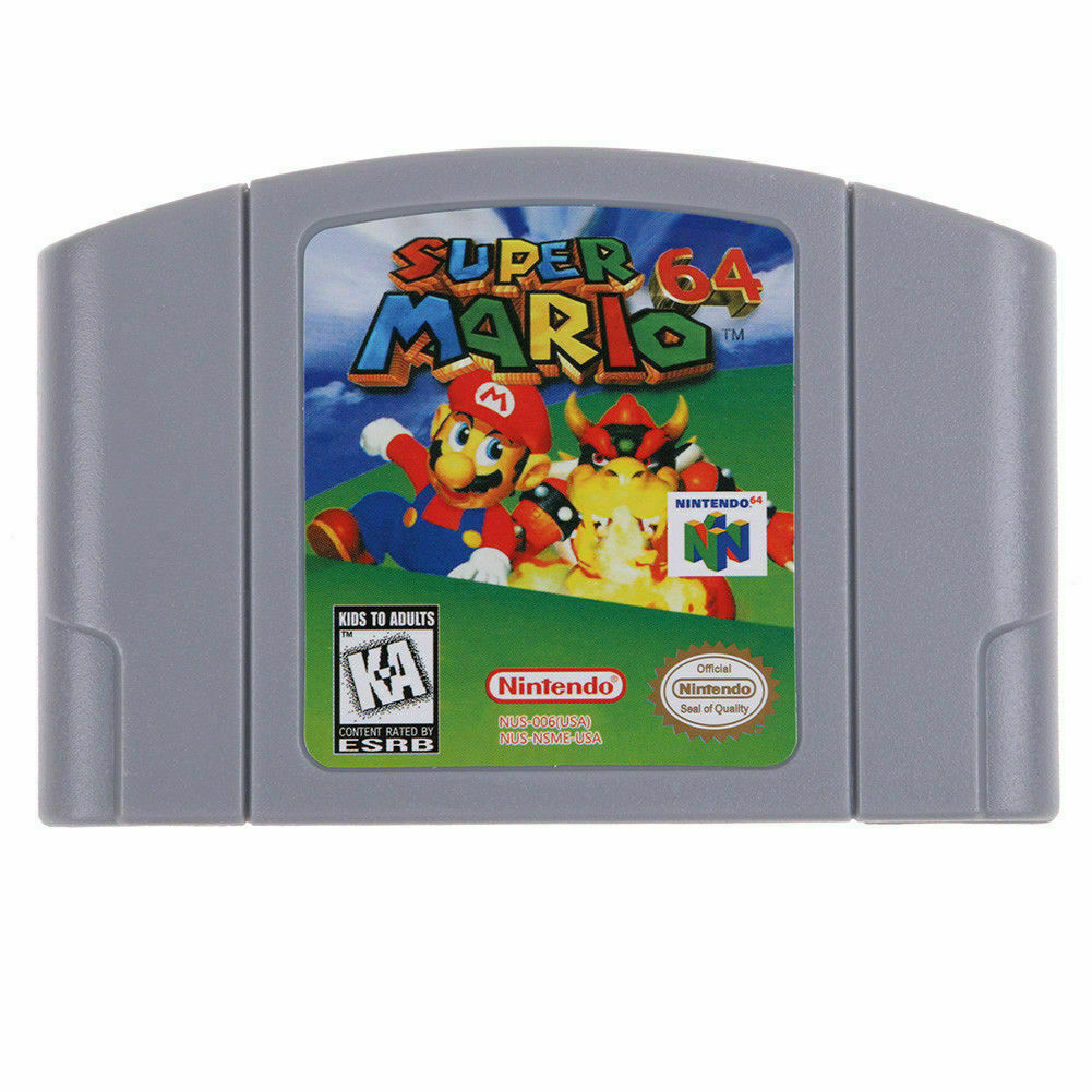 Nintendo N64 Game Super Mario 64 Videogame Cartridge Console Card for ...