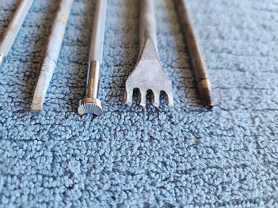 Leather Stamping Tools Lot Craftool + 2 Swivel Knives 13 Tools | eBay