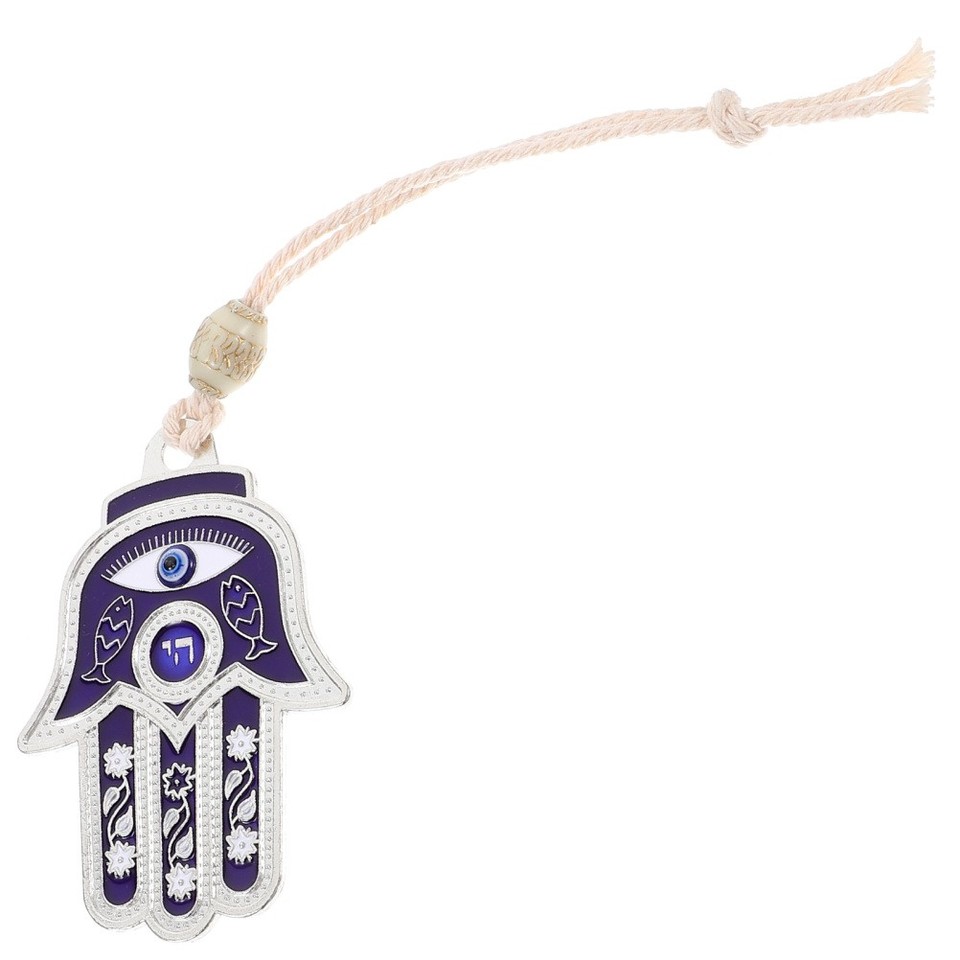 Blue Metal Evil Eye Hand Pendant Hanging Decor Charm for Rearview ...