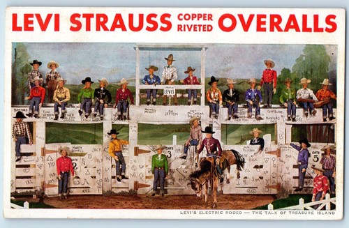 Levi Strauss Copper Riveted Overalls Golden Gate Expo Advertising ...