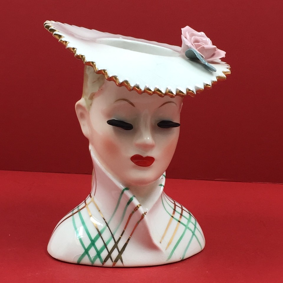 Vtg Head Vases 9 Choices: C7494, C3307A, K962, C3959B, Lefton's 2705 ...