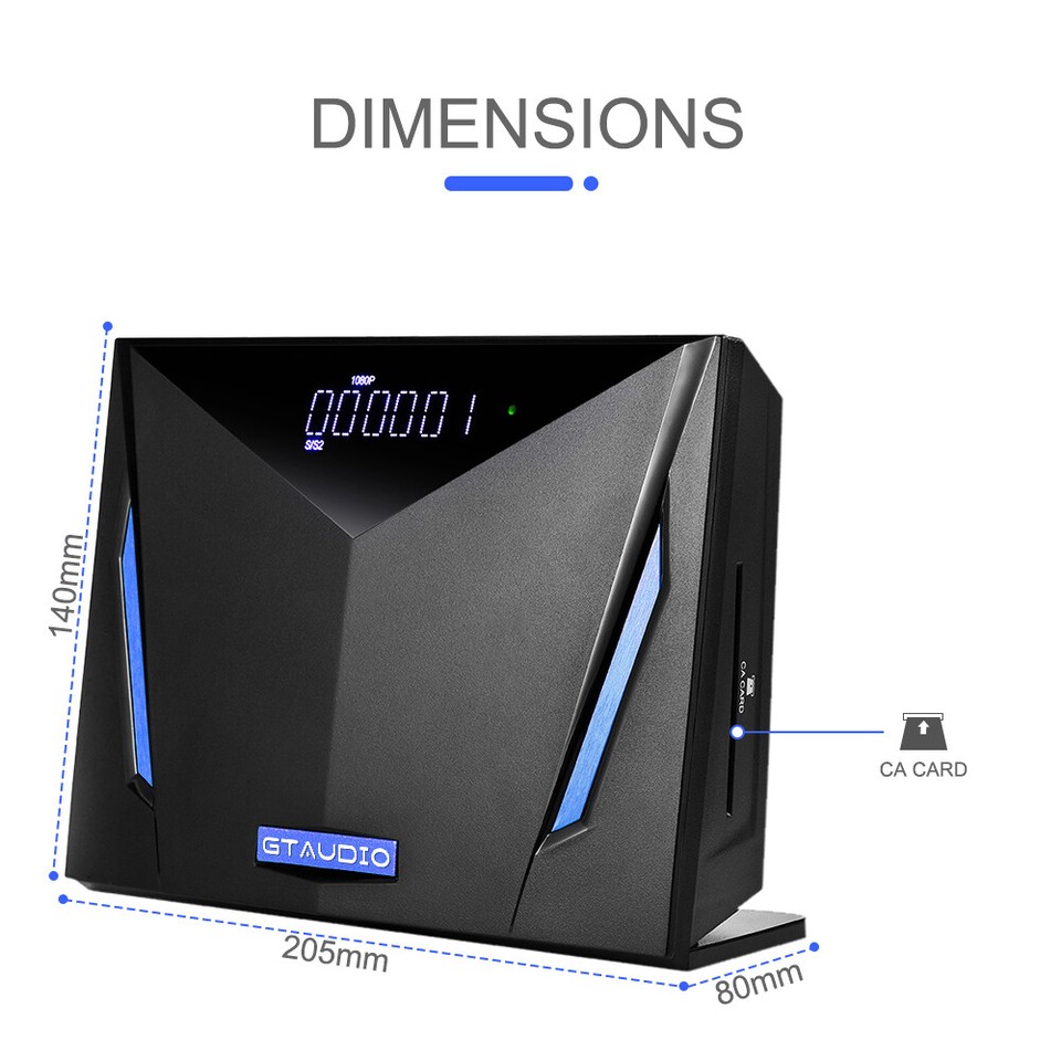 4K UHD ATSC-C (J.83B) DVB-S/S2/S2X Digital TV Box SCART HDMI USB Media ...