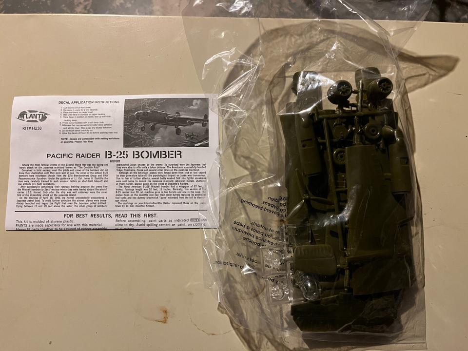 Atlantis B-25 Doolittle Raider Aircraft Plane Model Kit | eBay