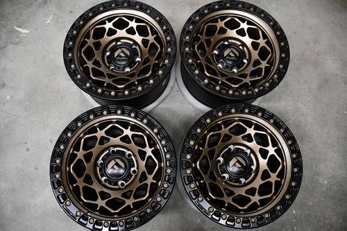 Set 4 17x9 Fuel Unit D785 Bronze Wheels 6x5.5 1mm Rims | eBay