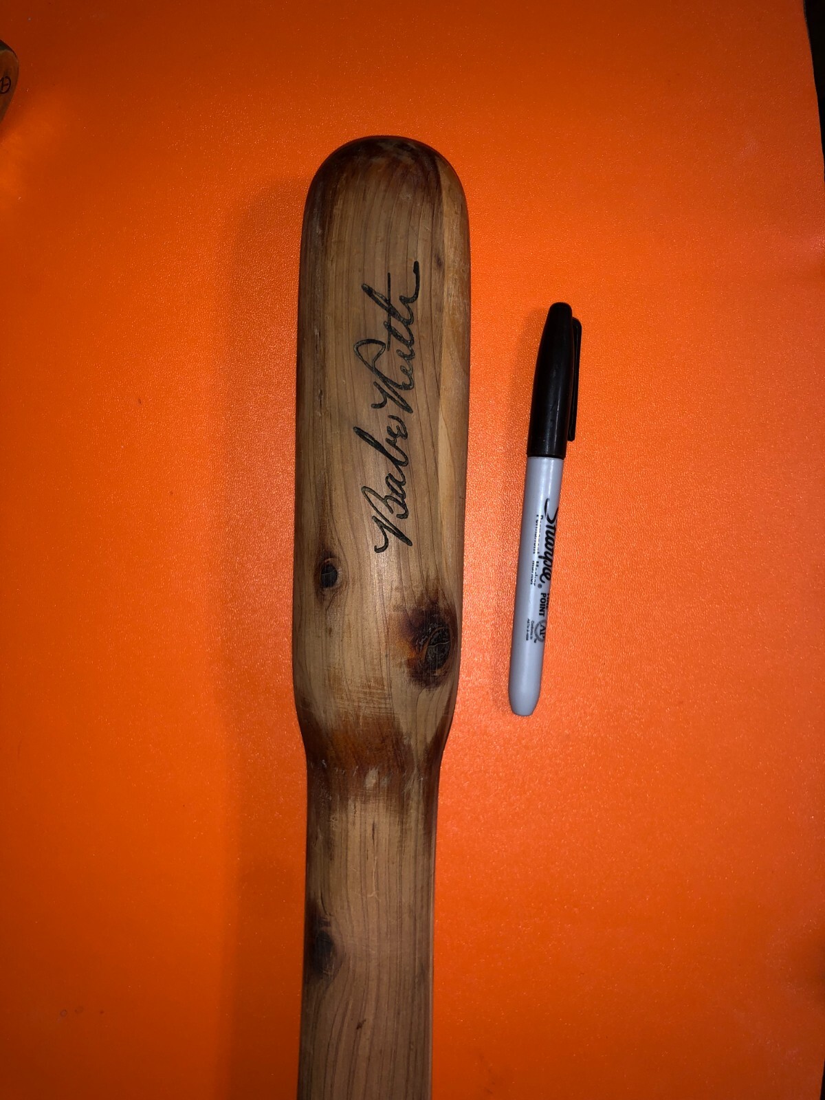Custom "BABE RUTH" Signature Wooden Short Bat - Laser Engraved Wood Bully Bat | eBay