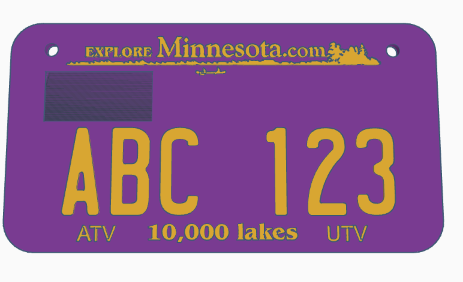 Minnesota ATV/UTV Custom License Plate | eBay