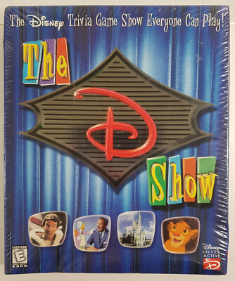 The D Show Disney Trivia Game Show PC CD-ROM (Win95/Mac) new/sealed box ...