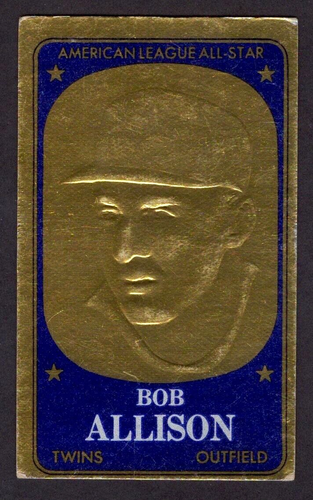 1965 Topps Embossed Baseball Card #38 Bob Allison Minnesota Twins VG-EX ...