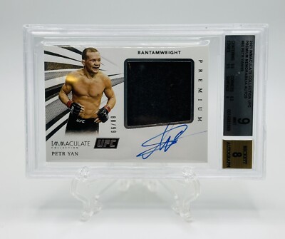 2021 Panini Immaculate UFC Petr Yan Premium PATCH AUTO /99 BGS 9 AUTO 8 ...