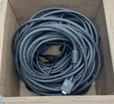 Lot of 2 assorted male to female VGA cable (10 ft long) | eBay
