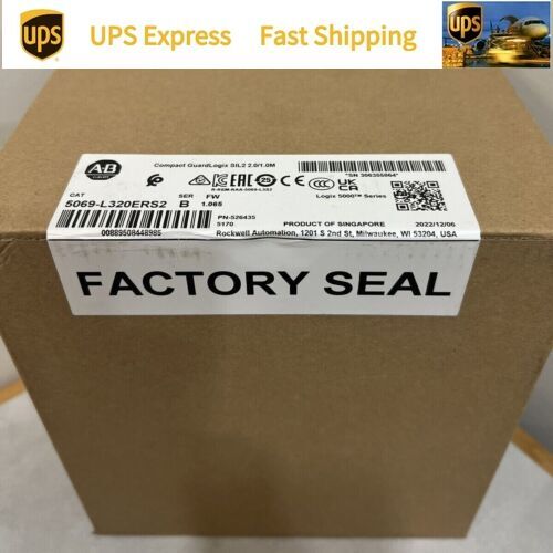Free Tax New Sealed AB 5069-L320ERS2 /B GuardLogix 5380 PLC Compact ...